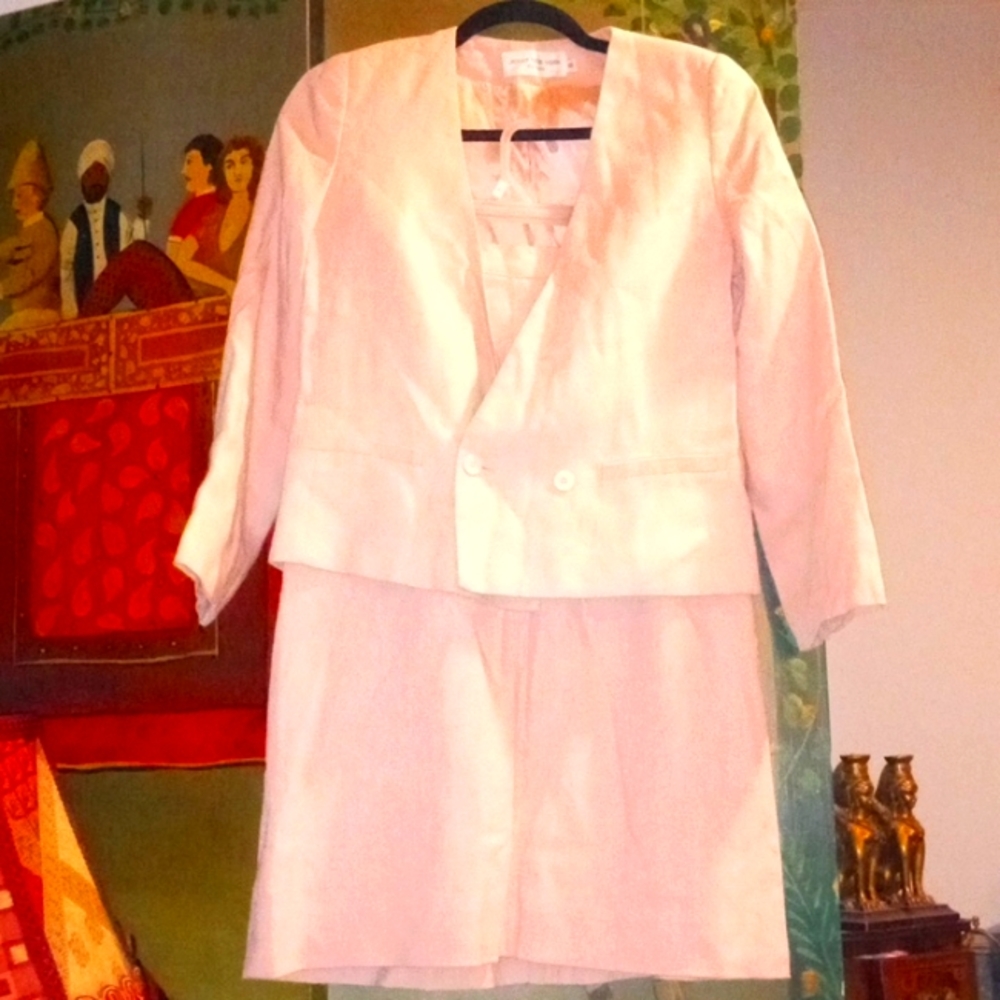 Cute Linen Peach Suit - Gem